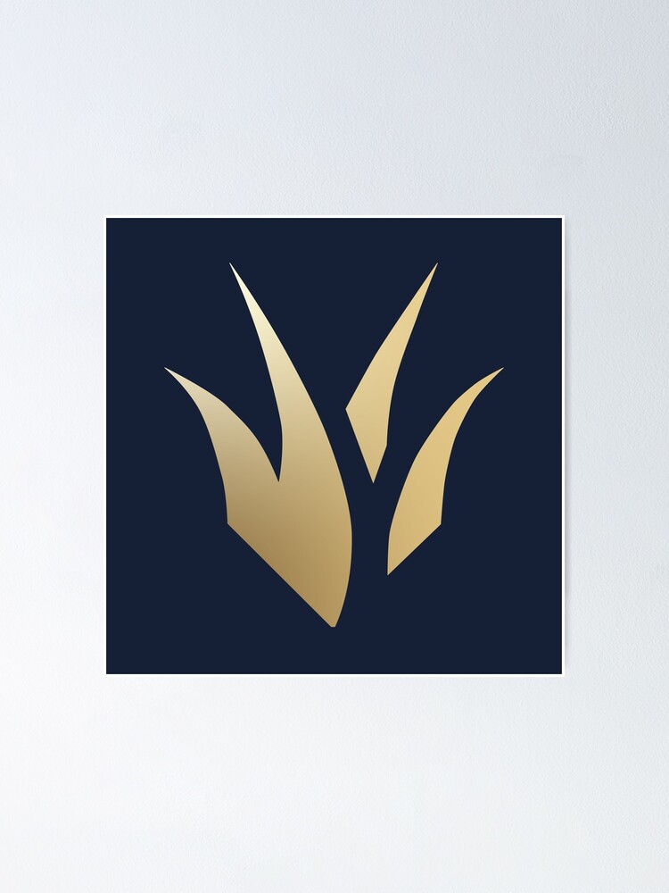 "Jungle Role Icon (Gold - Dark Blue BG)" Poster for Sale by ...