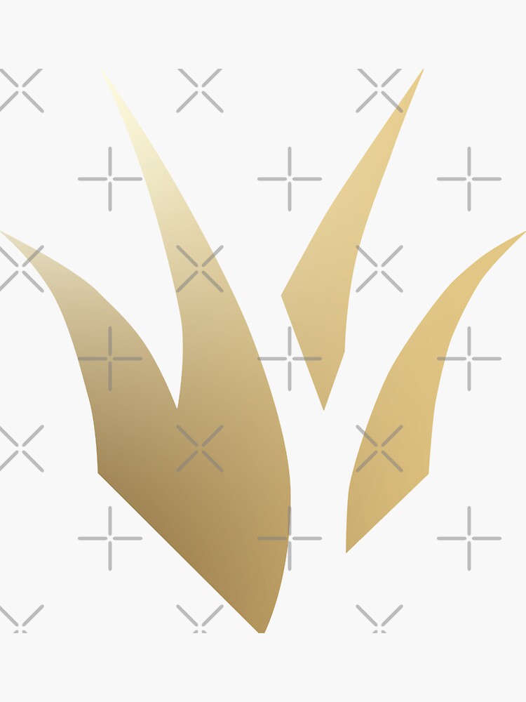 "Jungle Role Icon (Gold - Dark Blue BG)" Sticker for Sale by ...