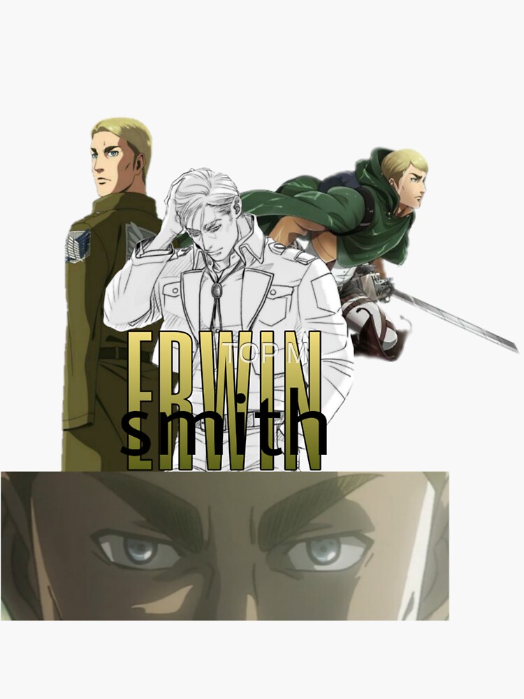 "erwin smith aot otaku" Sticker for Sale by hamido18 | Redbubble