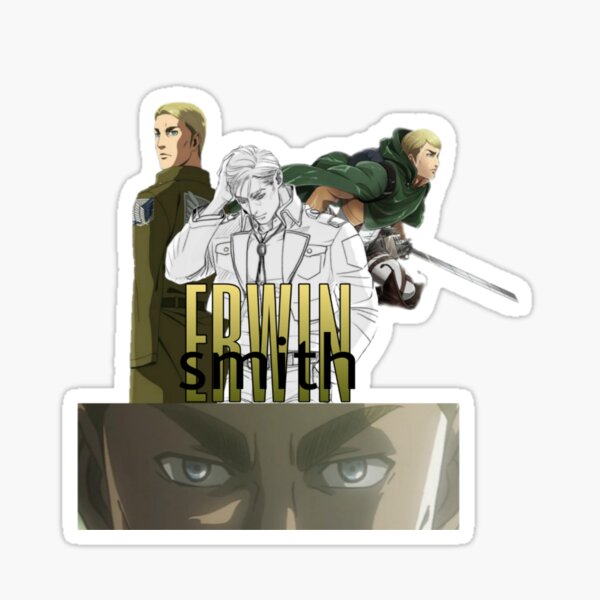 "erwin smith aot otaku" Sticker for Sale by hamido18 | Redbubble