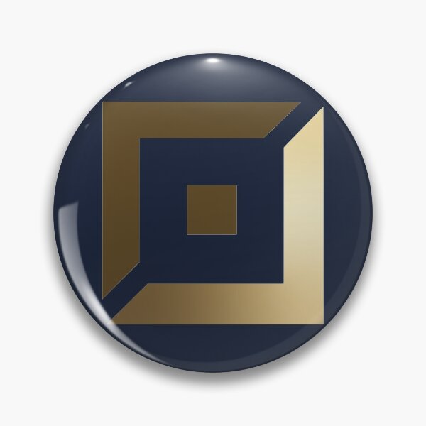 "Bot Lane ADC Role Icon (Gold - Dark Blue BG)" Pin for Sale by ...