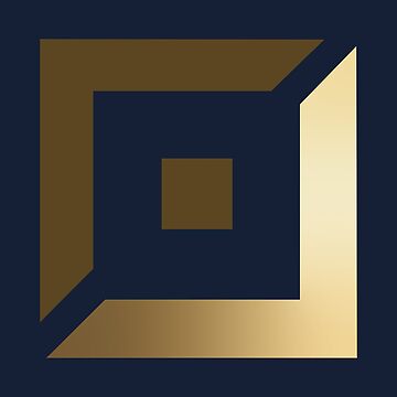 Pegatina for Sale con la obra «Ícono de rol ADC de Bot Lane (Oro - Azul ...