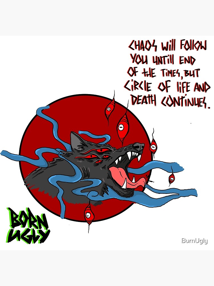 "Chaos wolf" Art Print for Sale by BurnUgly | Redbubble