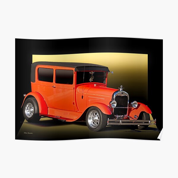 "1929 Ford Model A Tudor Sedan" Poster for Sale by DaveKoontz | Redbubble