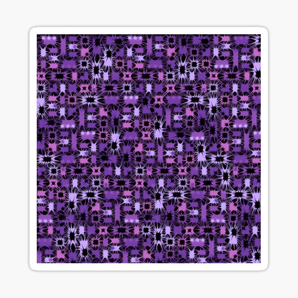 "Shocking - Purple on Black" Sticker for Sale by LucidLounger | Redbubble