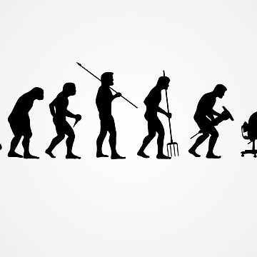 "Human Evolution" Sticker for Sale by Oh-Marsha | Redbubble