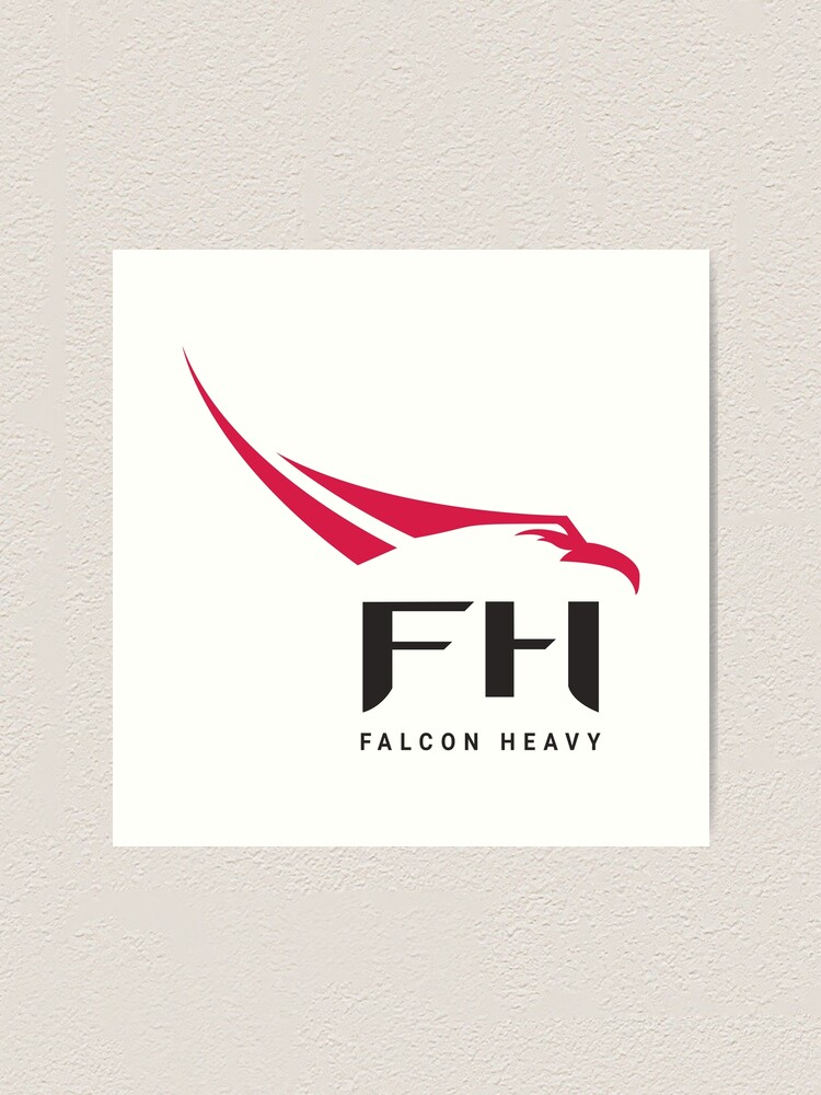 "SpaceX Falcon Heavy Logo" Art Print by MartianCloset | Redbubble