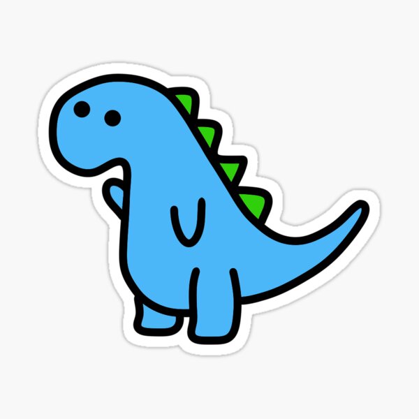 "blue dino" Sticker for Sale by spencersugar13 | Redbubble