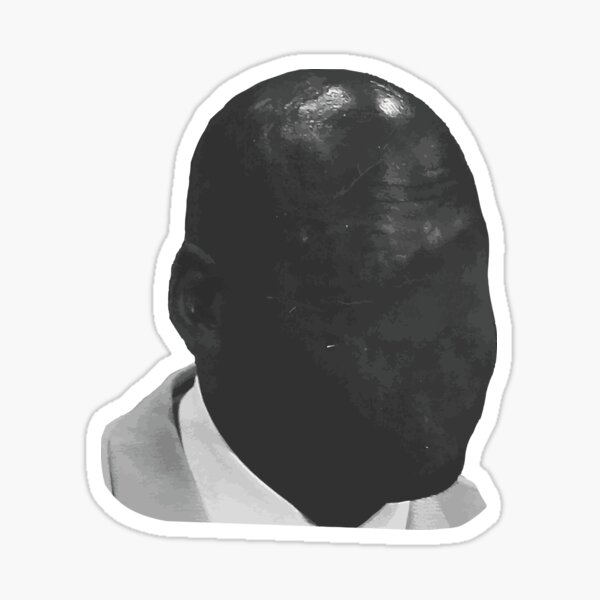 "Michael Jordan Blank Face" Sticker for Sale by Robman313 | Redbubble