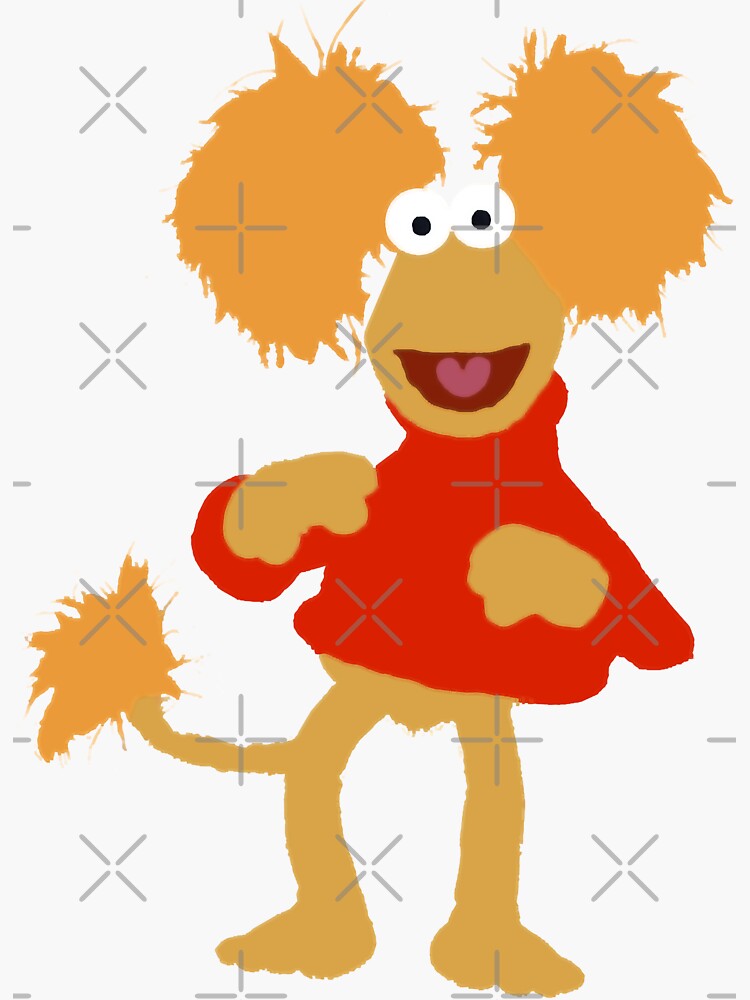 "Fraggle Graphic Gift Men Women" Sticker by BowserCartoonTV | Redbubble
