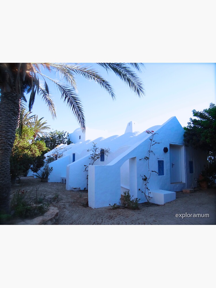 "Djerba Houses" Sticker for Sale by exploramum | Redbubble
