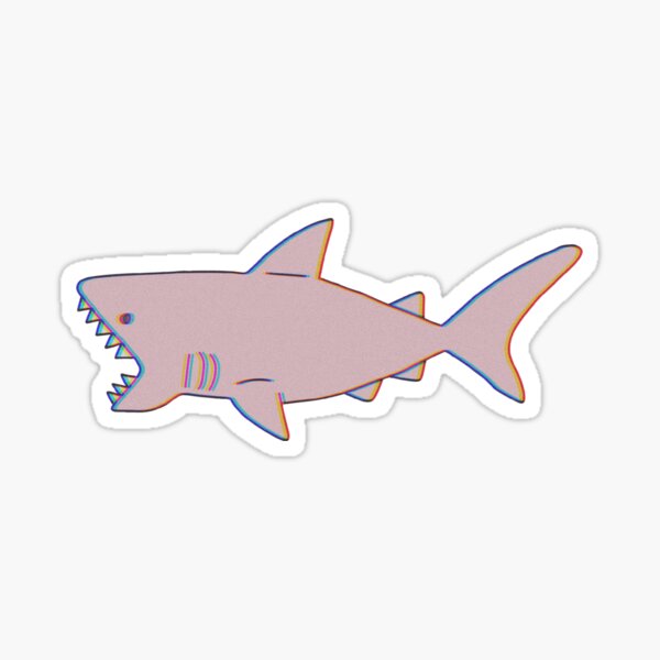 "Shark Attack" Sticker for Sale by chartung | Redbubble