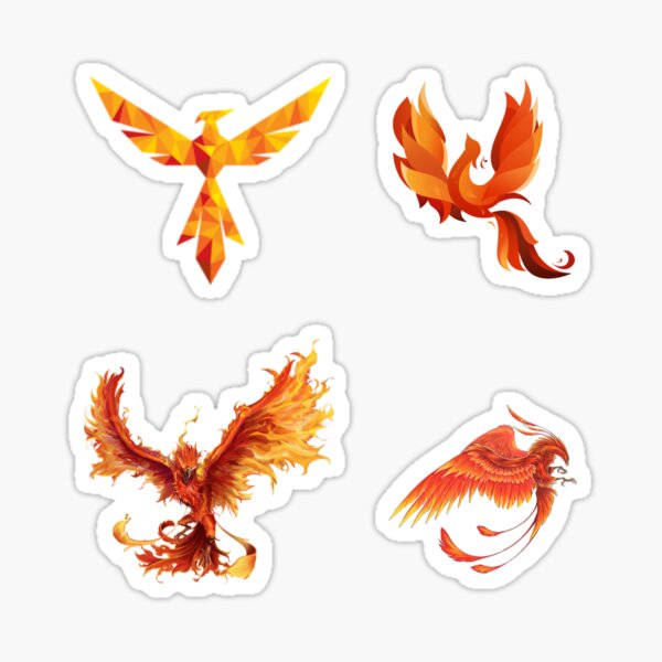 "Pheonix sticker pack" Sticker for Sale by starseedgems | Redbubble