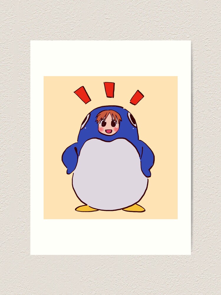 Lámina artística «Dibujo a chiyo chan en traje de pingüino mascota ...