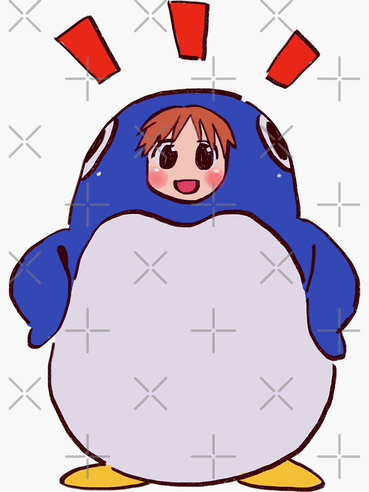 Pegatina «Dibujo a chiyo chan en traje de pingüino mascota / anime ...