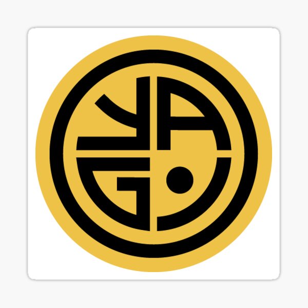 "Yagi logo (YELLOW)" Sticker for Sale by yaginoodles | Redbubble