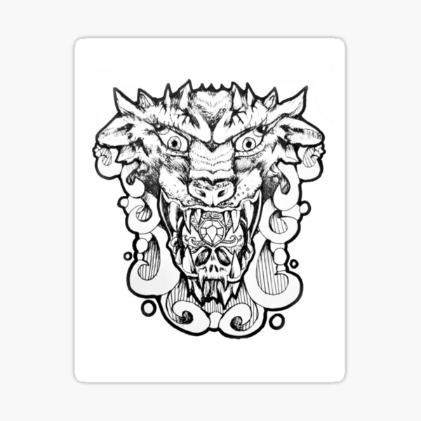 "Creature skull" Sticker for Sale by AMaxG | Redbubble