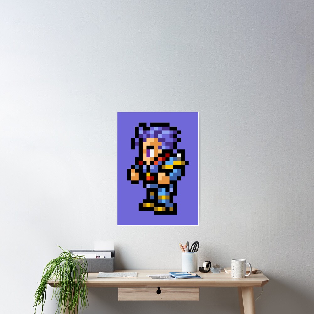 "Final Fantasy II - Leon Sprite" Poster for Sale by SpriteZone | Redbubble