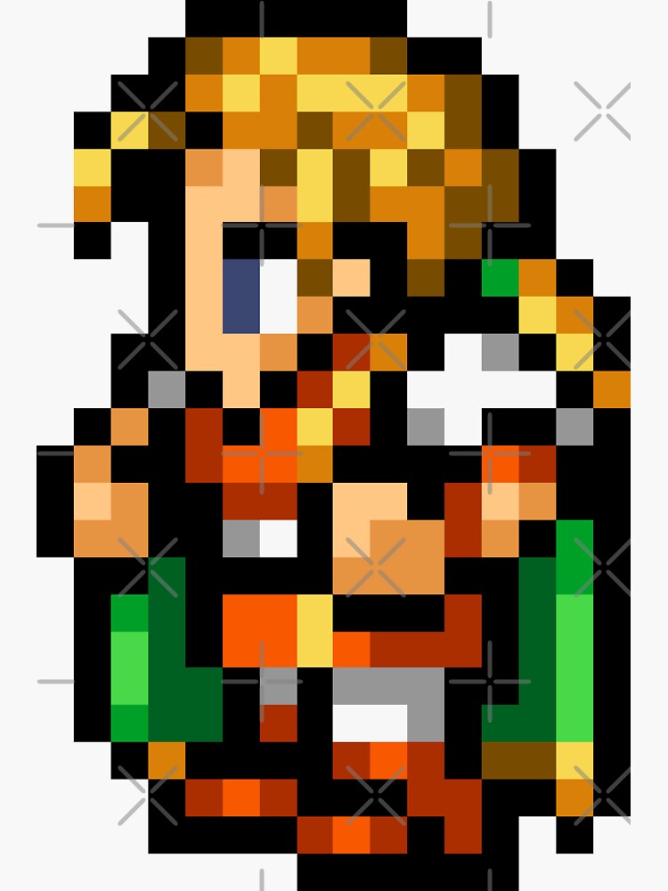 "Final Fantasy II - Scott Sprite" Sticker by SpriteZone | Redbubble