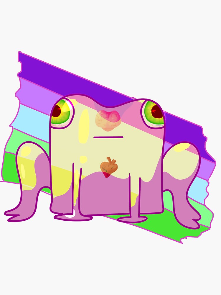 "Toric Pride Zombie Frog " Sticker by ForTheFrogWar | Redbubble