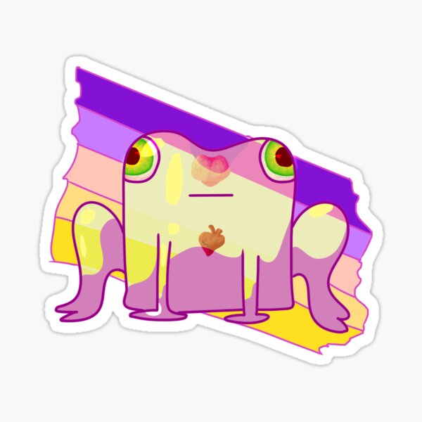 "Trixic Pride Zombie Frog " Sticker for Sale by ForTheFrogWar | Redbubble