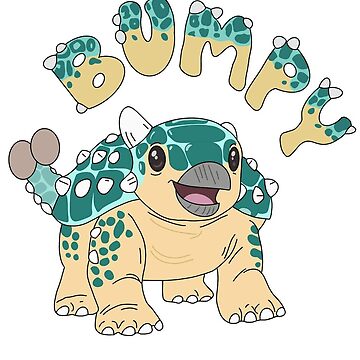 "Dinosaur bumpy " Sticker for Sale by Thing3of4girlie | Redbubble