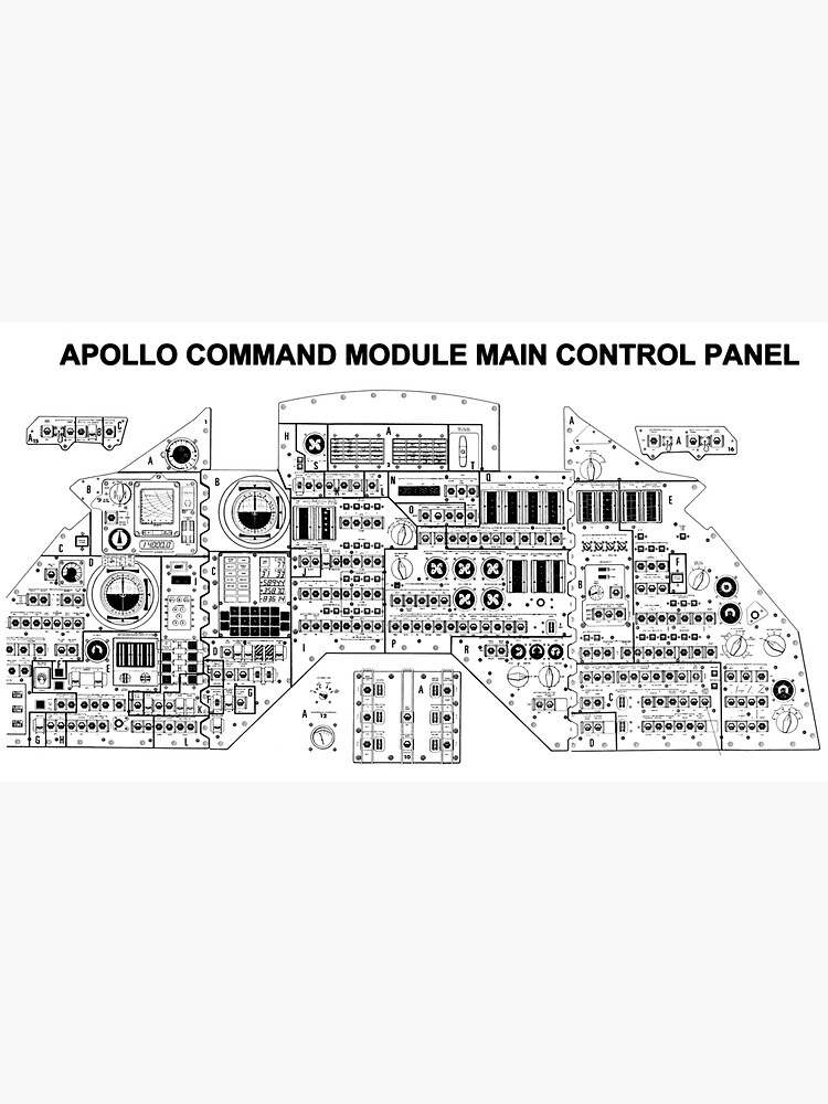 Pegatina «Panel de control principal del módulo de comando Apollo 11 ...