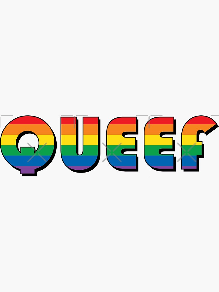 "Queef" Sticker by ArtJoshua | Redbubble