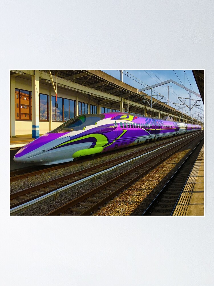 "Shinkansen Eva 500 - Japanese Bullet Train" Poster for Sale by Bruno ...