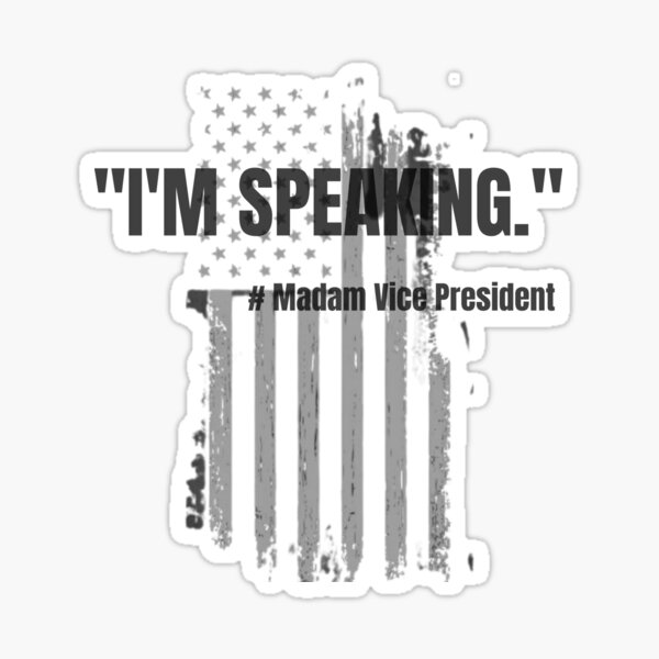 "Madam Vice President" Sticker for Sale by RichieDeKing | Redbubble