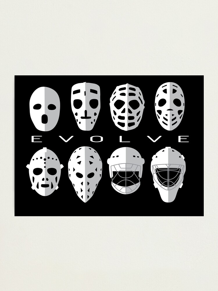 "The Evolution of the Goalie Mask" Photographic Print for Sale by ...
