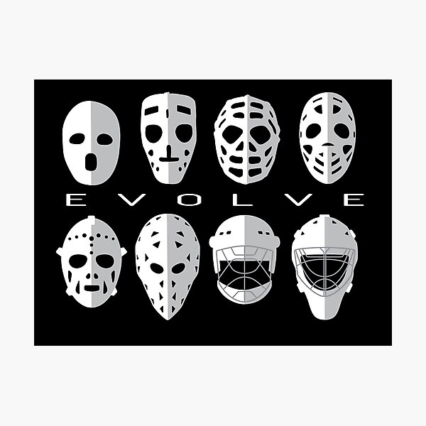 "The Evolution of the Goalie Mask" Photographic Print for Sale by ...