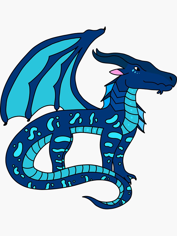 "Tsunami WOF Wings of Fire 2" Sticker by MewMoon247 | Redbubble