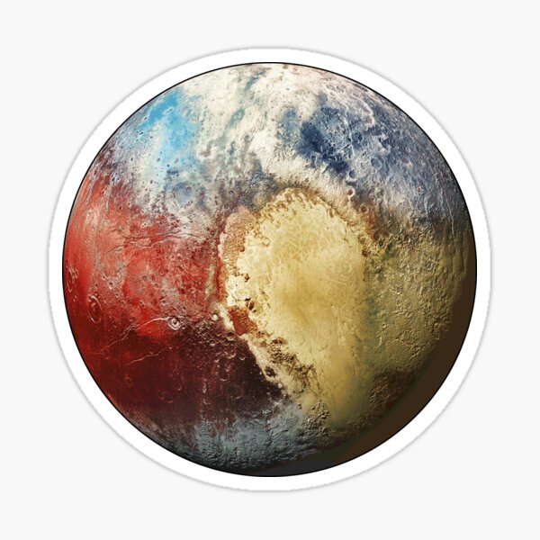 "Pluto" Sticker for Sale by carefuldisorder | Redbubble
