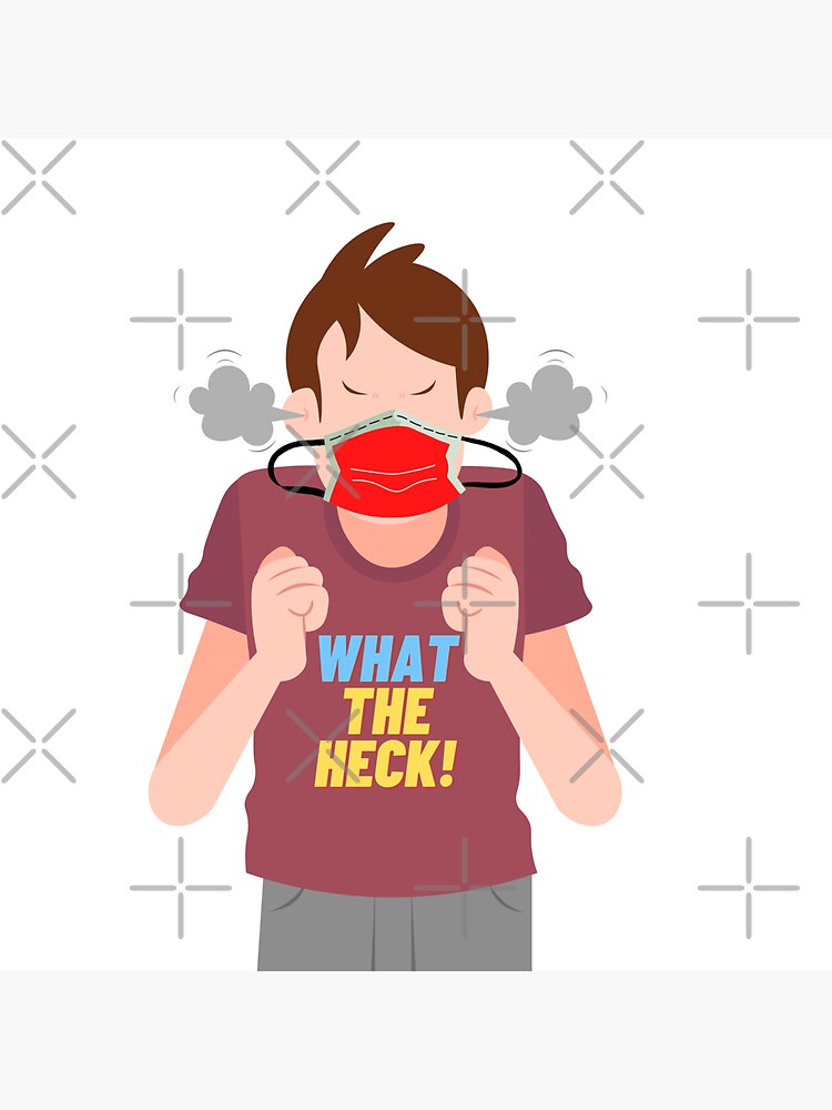 "What the heck " Sticker for Sale by surecanmakeit | Redbubble