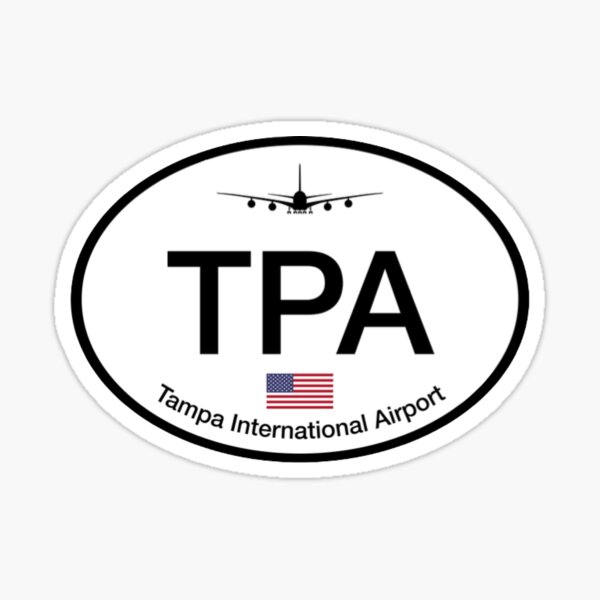 "TPA - Tampa International Airport " Sticker for Sale by JakeMarley4 ...