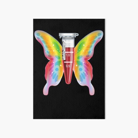 "MEDICAL LABORATORY SCIENTIST HIPPIE BUTTERFLY" Art Board Print by ...