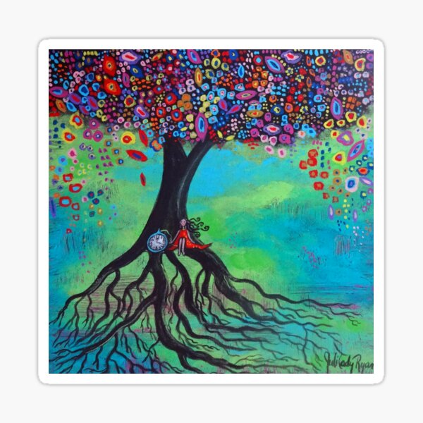 "The Pull of My Roots" Sticker for Sale by juliryan | Redbubble