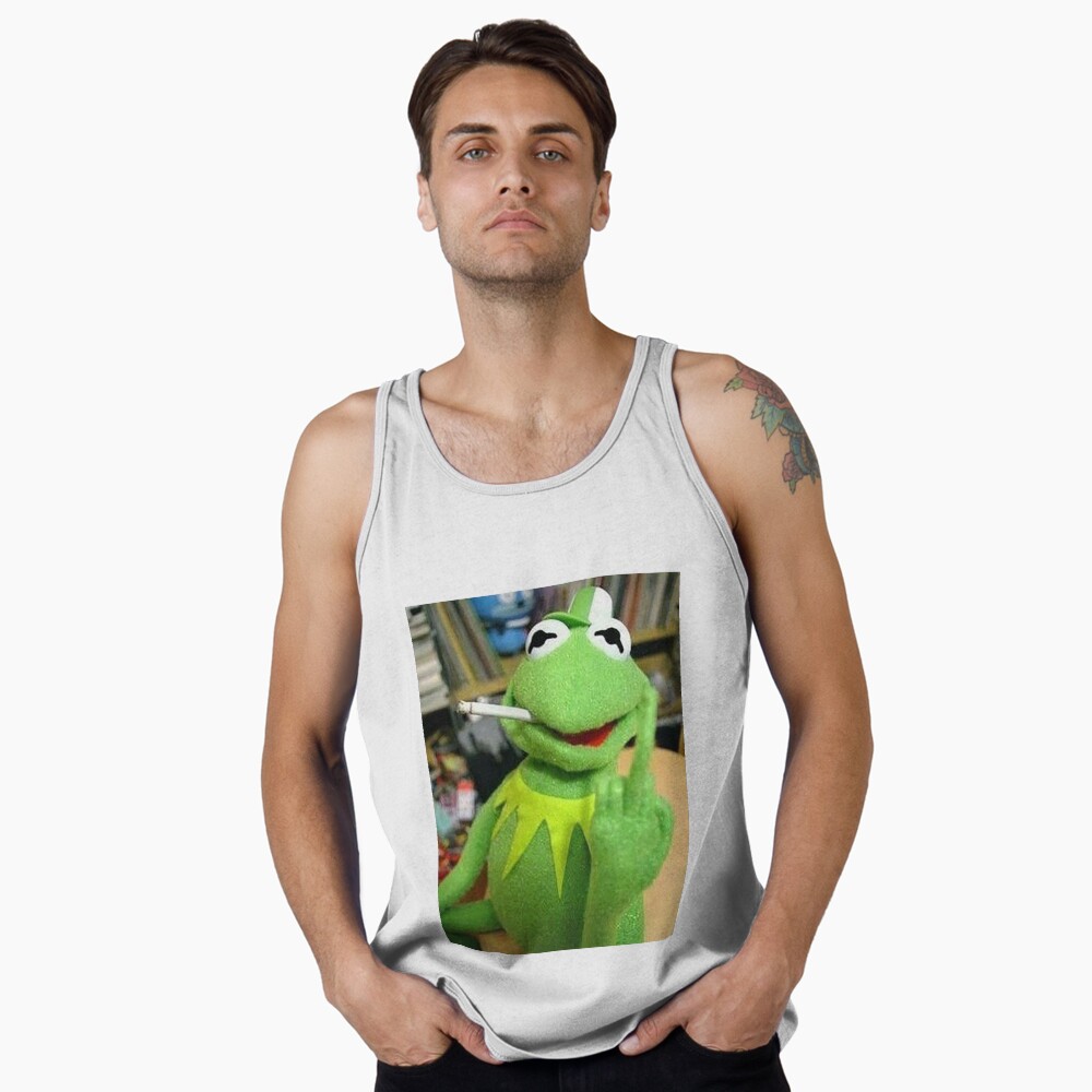 "Kermit middle finger" Sticker for Sale by martimmendes | Redbubble