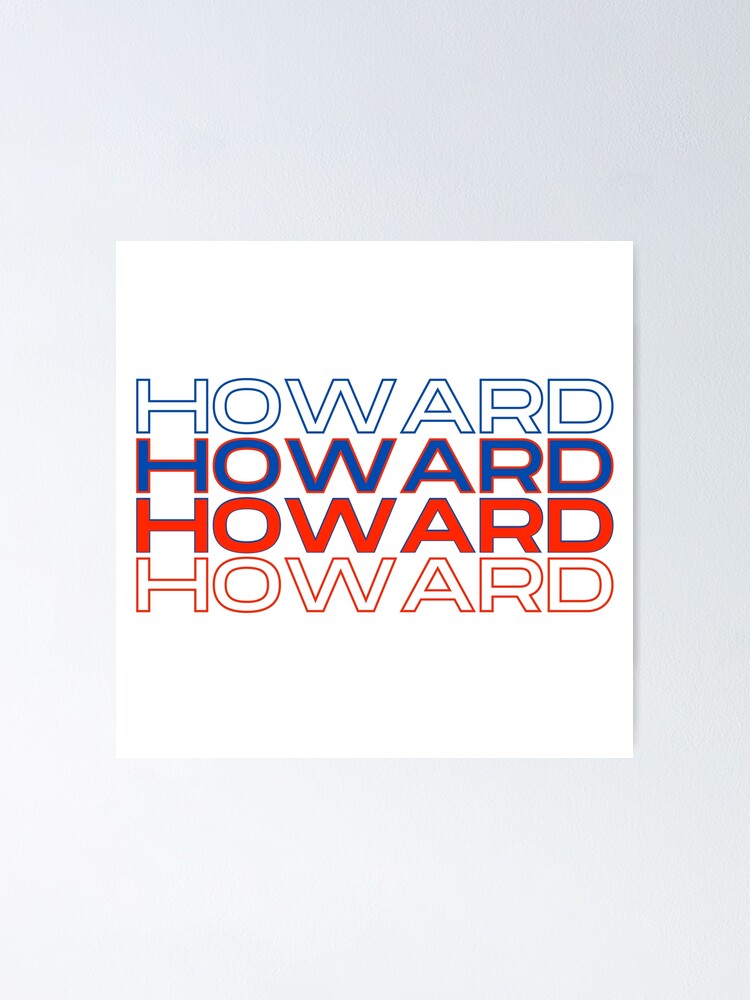 "HOWARD UNIVERSITY STICKER - HBCU STICKER - HOWARD BISON" Poster by ...