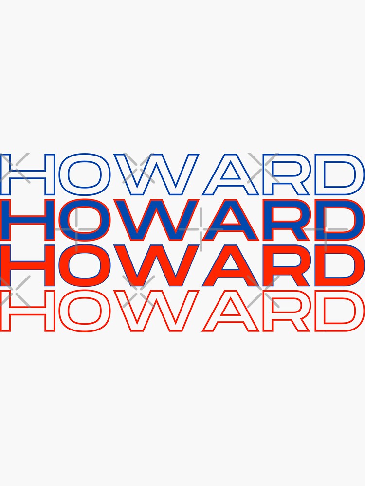 "HOWARD UNIVERSITY STICKER - HBCU STICKER - HOWARD BISON" Sticker for ...