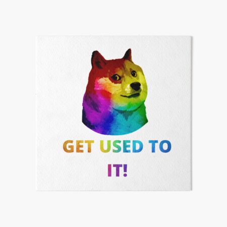 "Get Used To It DOGE- Gay Pride DOGE, Rainbow DOGE, LGBTQ plus DOGE ...