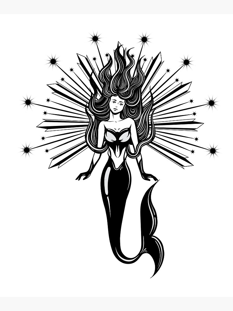 "Star Of Hope Mermaid | Perfect For Your Goth, Wiccan, Alternative ...