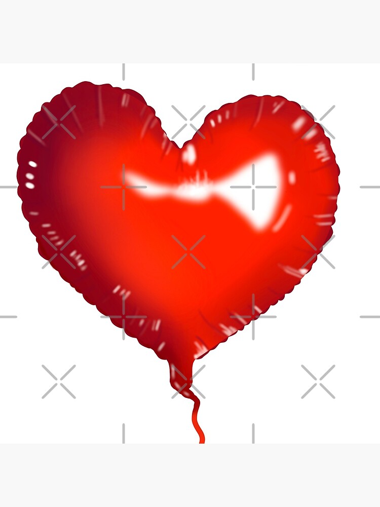 "Heart baloon digital sticker" Poster for Sale by DAKI29 | Redbubble