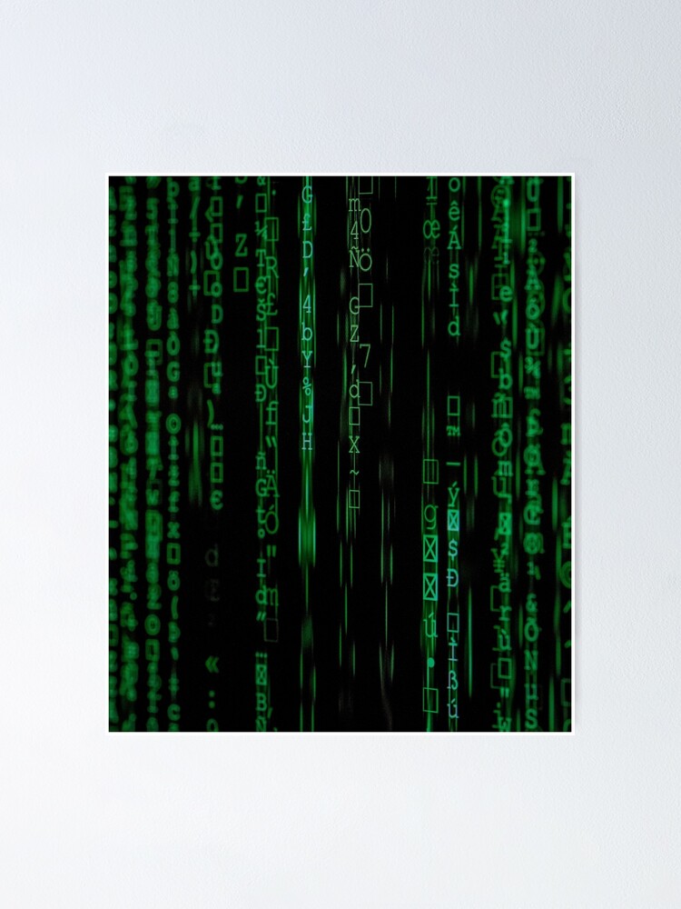 "Matrix Codes" Poster for Sale by Maralhr | Redbubble