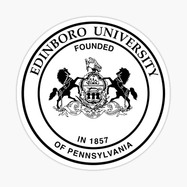 "Edinboro Pennsylvania Logo" Sticker for Sale by diamante24 | Redbubble