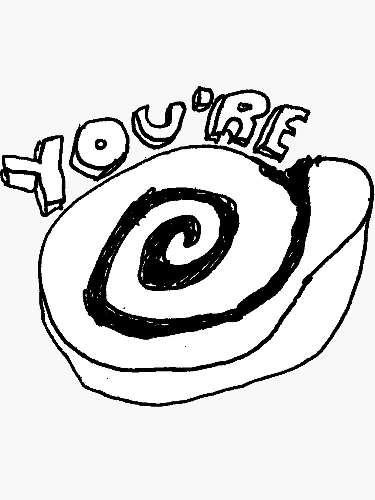 "You're On A Roll" Sticker for Sale by herb-the-alien | Redbubble
