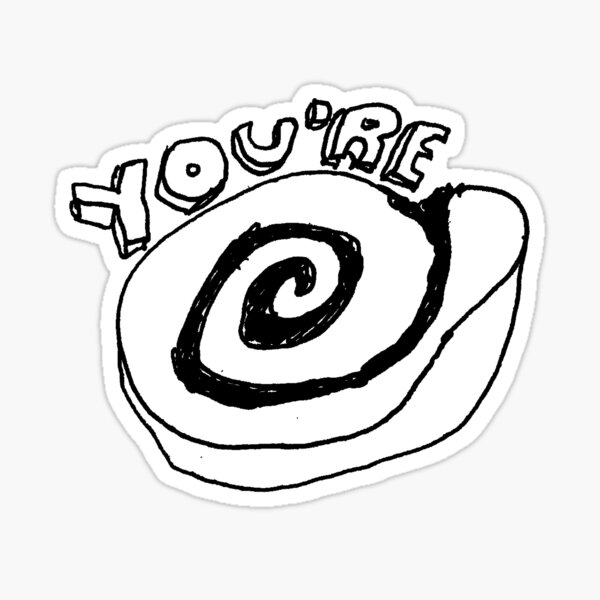 "You're On A Roll" Sticker for Sale by herb-the-alien | Redbubble