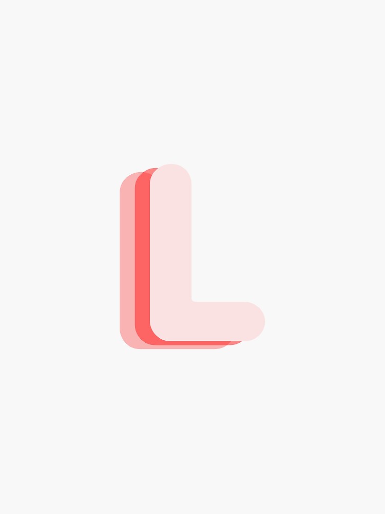 "Retro Letter "L" Sticker" Sticker for Sale by chollemarie | Redbubble