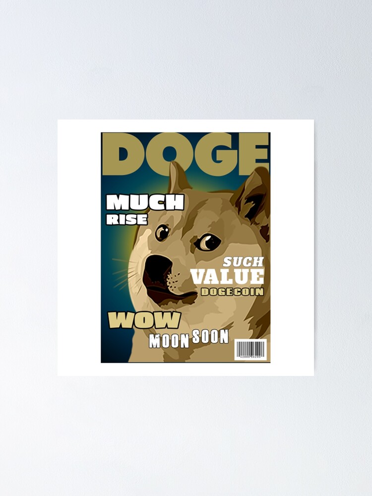 "DOGE Magazine Cover" Poster for Sale by KristinReed | Redbubble
